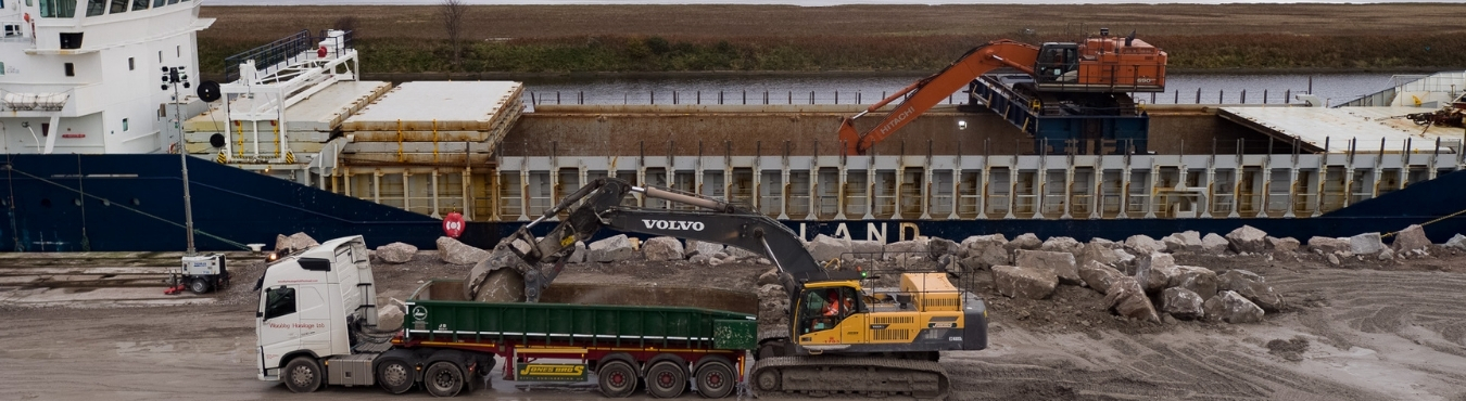 Import of rock armour for key sea defence project finished ahead of ...